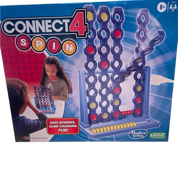 Toys | Connect 4 Spin Game Features Spinning Connect 4 Grid Game For 2 ...